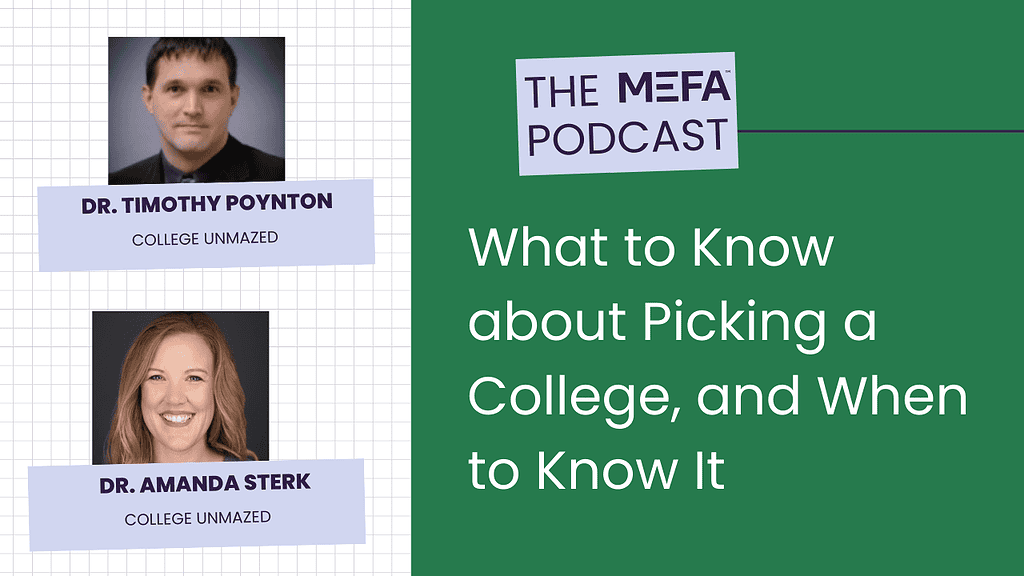 What to Know about Picking a College, and When to Know It
